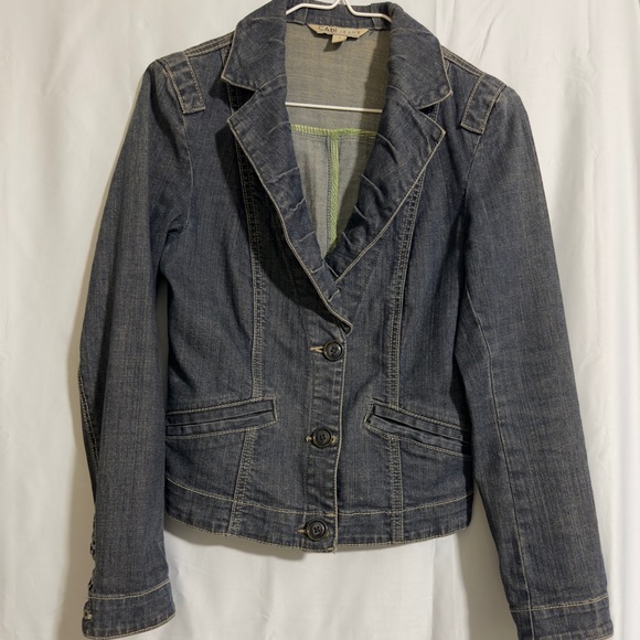 CAbi | Jackets & Coats | Cabi Small Bluedenim Fitted Jean Jacket Lucy ...